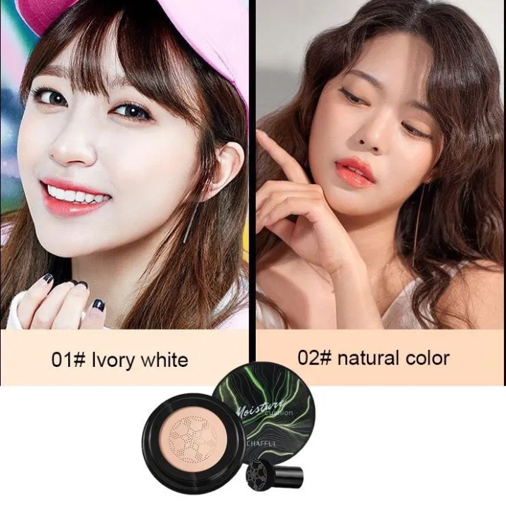 ORIGINAL CHAFFUL Mushroom Air Cushion CC Cream Base BB Glow Treatment ...