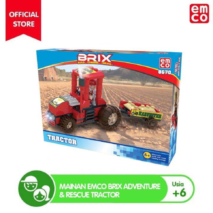 Mainan EMCO Brix Adventure & Rescue Tractor | Lazada Indonesia