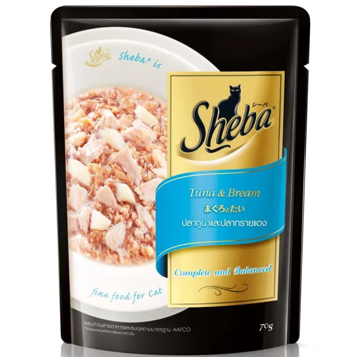 Sheba Pouch Tuna & Bream 70g x 12 | Lazada