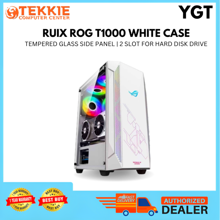 RUIX ROG T1000 BLACK/WHITE CASE | Lazada PH