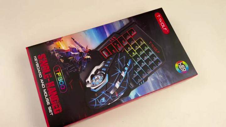 kdgt หมาป่าฟ้าร้อง TF900 ชุดบัลลังก์แป้นพิมพ์มือเดียวศัพท์มือถือเรือง ...