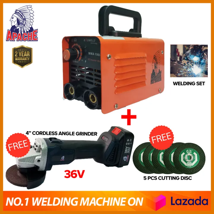 APACHE ExoWELD® | USA Technology | MMA-190IE Portable Inverter | KWS36V ...