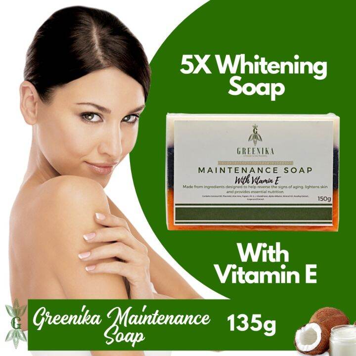 [ Vitamin E Whitening Soap ] Greenika Maintenance Soap With Vitamin E