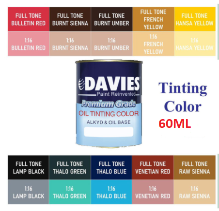DAVIES OIL TINTING COLOR PREMIUM GRADE 60ML | Lazada PH
