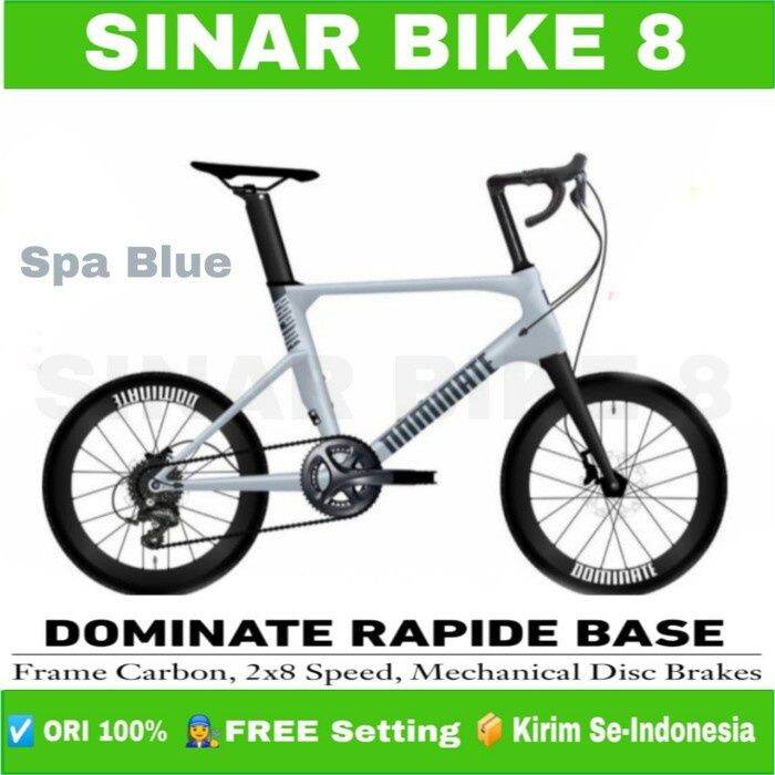 Sepeda Minivelo Ukuran 20 Inch DOMINATE RAPIDE BASE Carbon 2x8 Speed ...