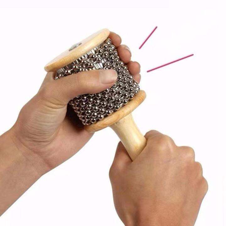 BNGUITAR Wooden Hand Cabasa Musical Toy for Playing at Home Music ...