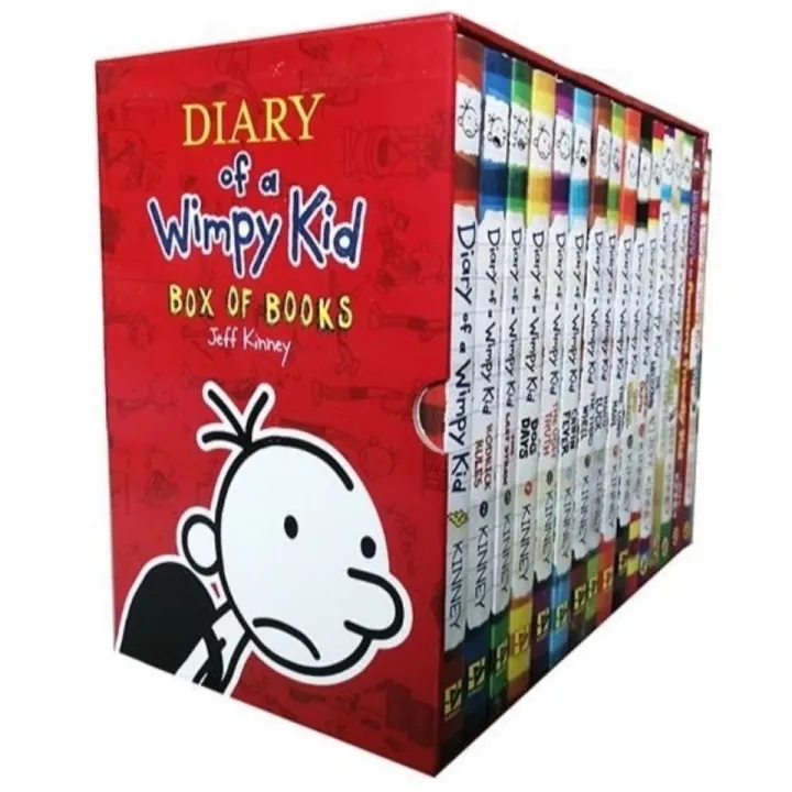 【Ready Stock】COD Diary of a Wimpy Kid (Set of 17 books) with Box ...