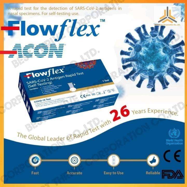 Flowflex ของแท้ ราคาถูก กล่องน้ำเงิน NASAL (จมูก) SET 1 TEST | Lazada.co.th