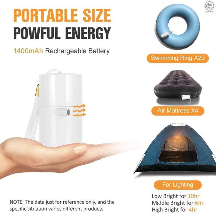 Portable air pump Rechargeable mini electric air pump Inflation for air ...