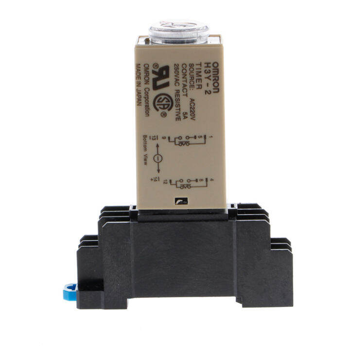 [Hot Sale] AC 220V H3Y-2 Power On Time Delay Relay Solid State Timer 1. ...