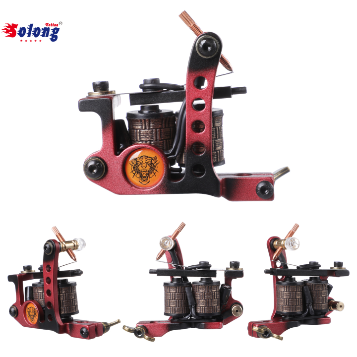 Solong Tattoo Coil Machine Professional Equipment Cutting Liner Shader ...