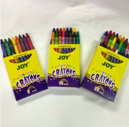 8 / 16 / 24-Color Joy Crayons Non-Toxic School Supplies Arts Crafts ...