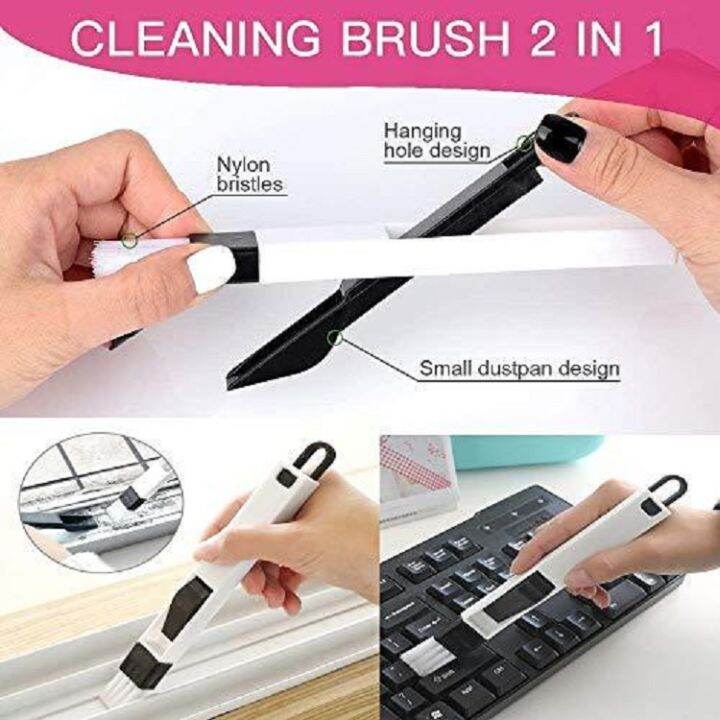 Multi Purpose 2 in 1 PC Laptop Brush Dust Cleaning Kits Keyboard ...