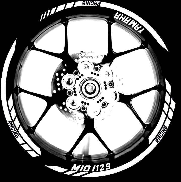 Decals Sticker for Mags/ RIM MIO 125 (White) | Lazada PH