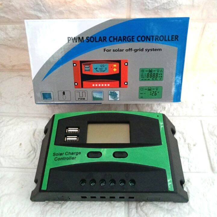 solar control charger scc 30a pwm 30A panel surya solar cel controller ...