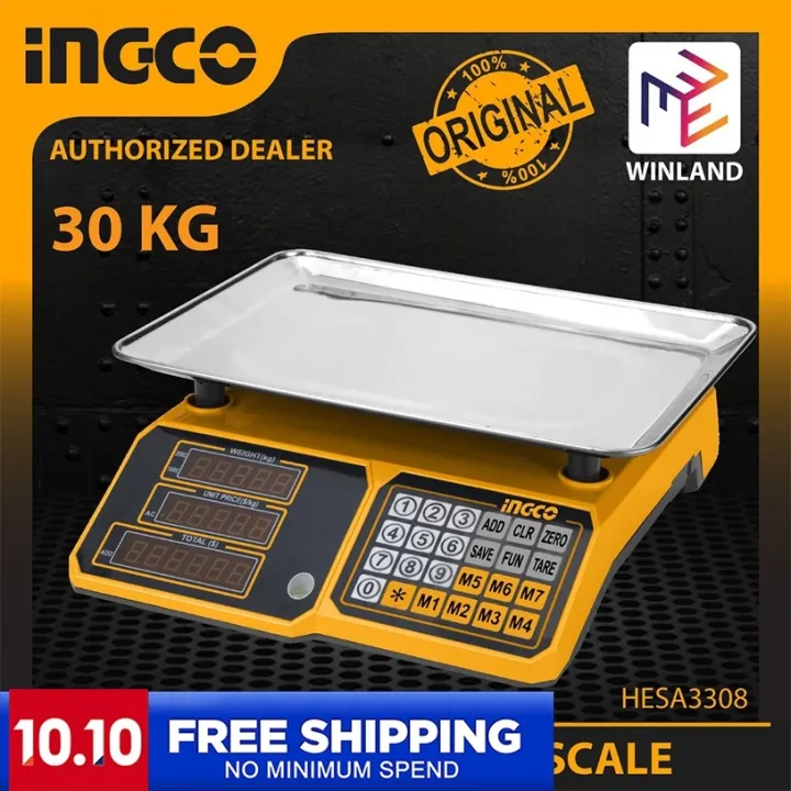 INGCO Electronic Digital Weighing Kitchen Computing Food Fruit Scale ...