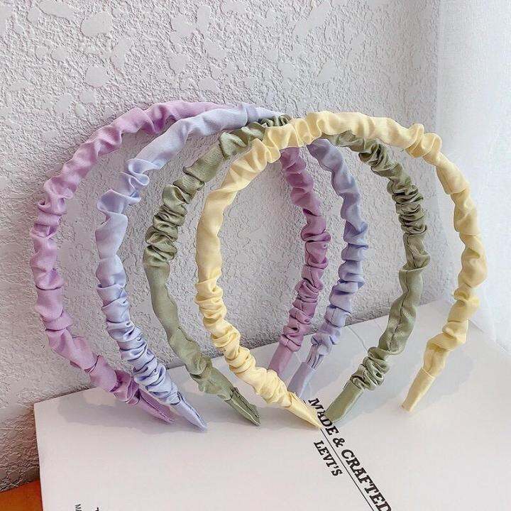 BANDO SCRUNCHIE Bahan Kain Sifon Bandana Korea Warna Pastel | Lazada ...