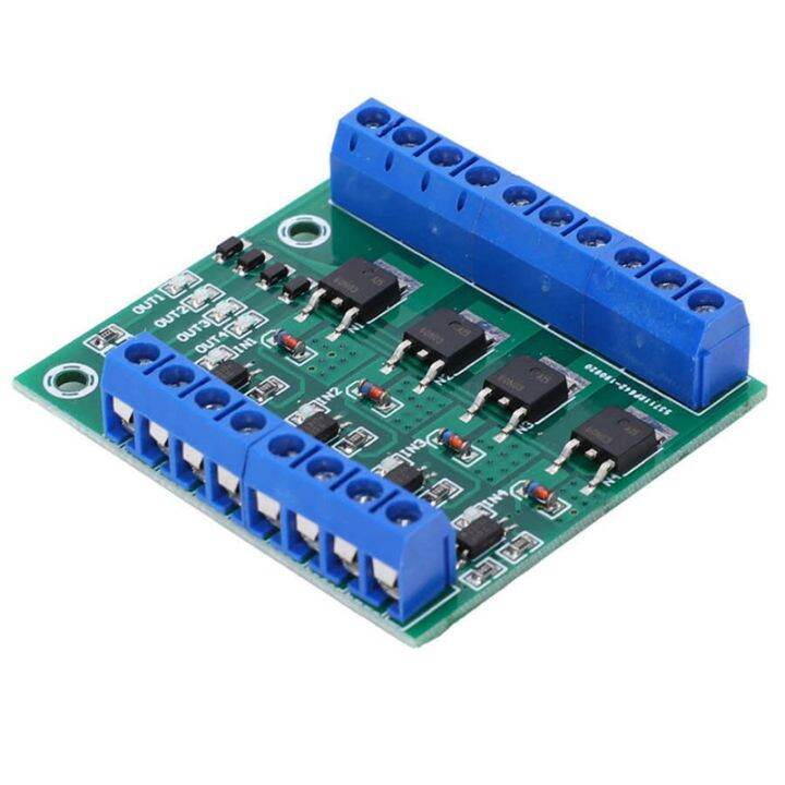 4 Channel Amplifier Circuit Board Driver Module Optocoupler Isolation ...