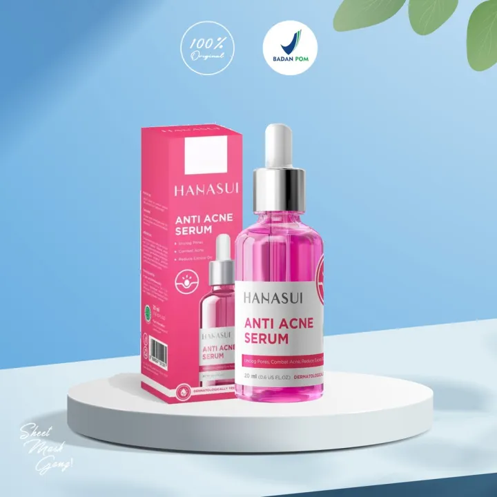 Hanasui Anti Acne Serum - Kemasan baru & Formula baru - Serum pencerah ...