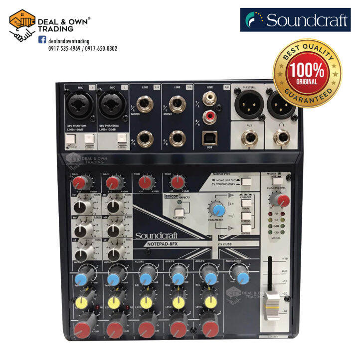 Soundcraft Notepad-8FX Mixer with Effects (Original) | Lazada PH