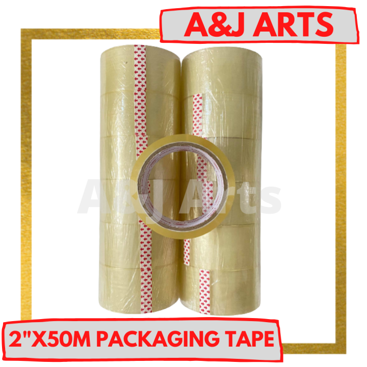 Paramount 2"x50m Packaging Tape Packing Tape 2x50m Clear Packaging Tape ...