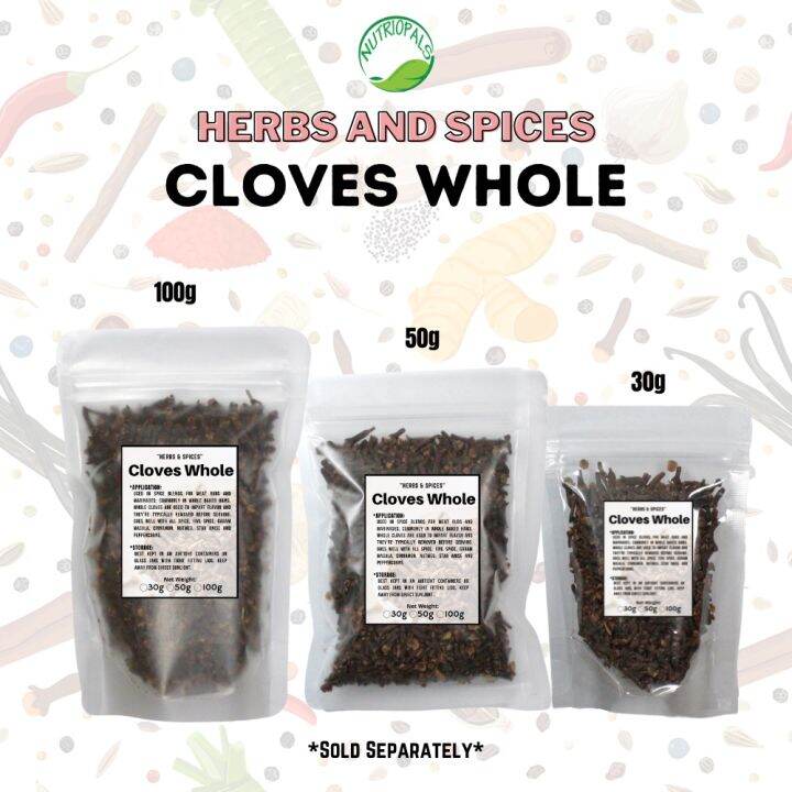 CLOVES WHOLE (HERBS & SPICES) 30g, 50g, and 100g | Lazada PH