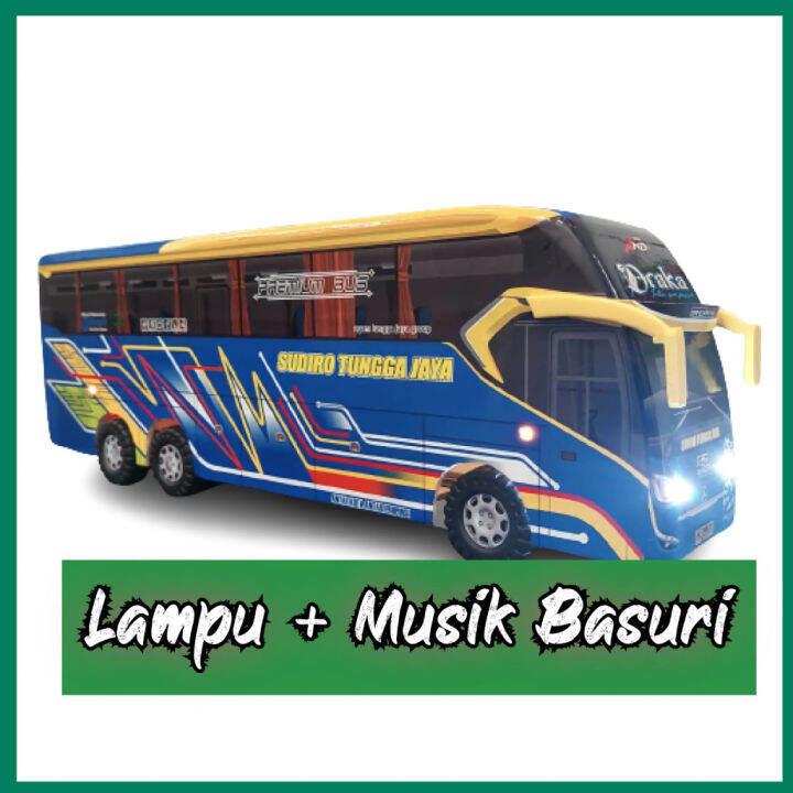 Miniatur bus bis Lampu dan Musik Telolet basuri | Lazada Indonesia