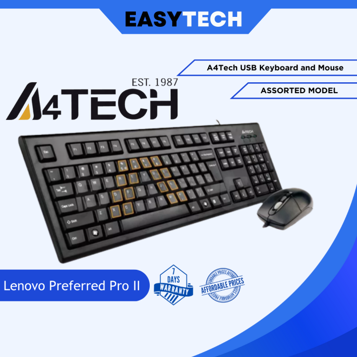 EASYTECH | A4TECH ORIGINAL MOUSE + KEYBOARD COMBO USB ASSORTED MODEL ...