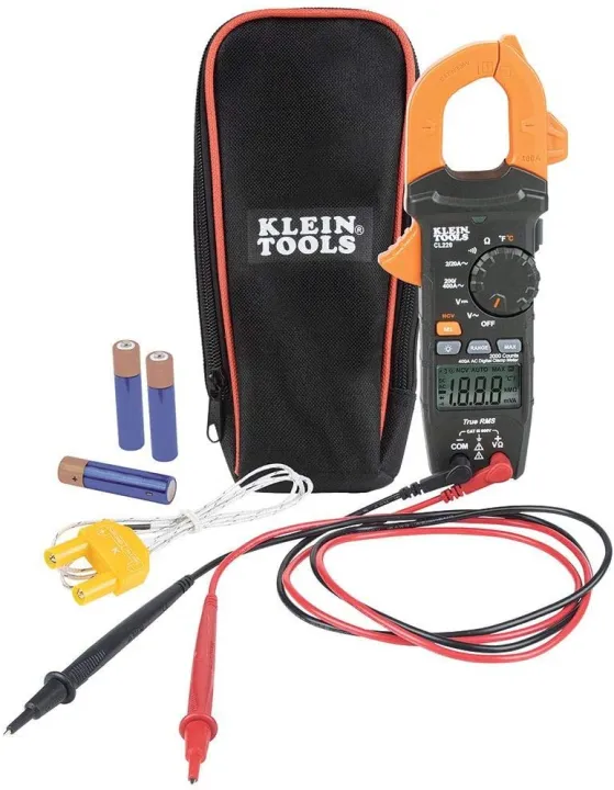 Klein Tools CL220 Digital Clamp Meter, Auto-Ranging 400 Amp AC, AC/DC ...
