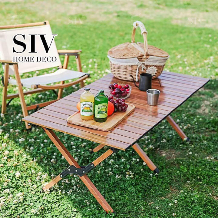 SIV Foldable Camping Table Outdoor Portable Table Folding Aluminum ...