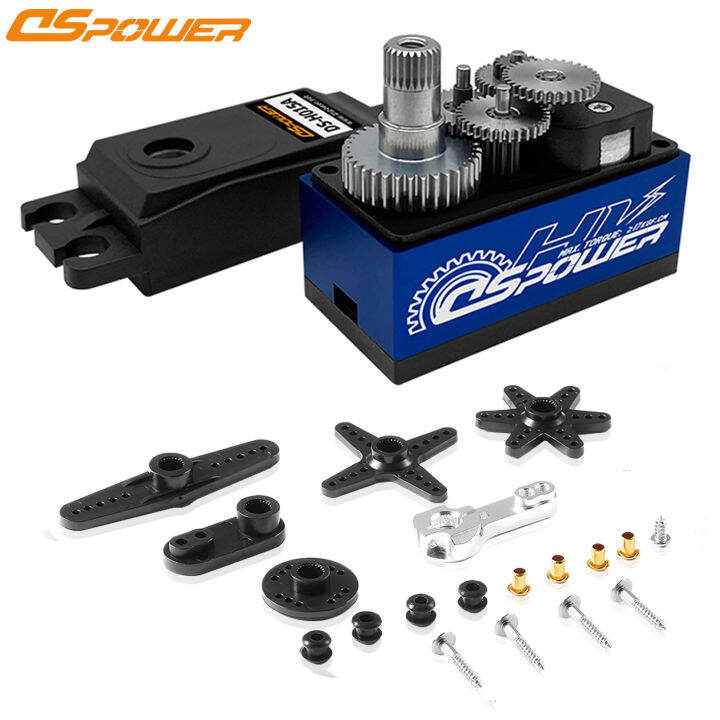 DSPOWER 15KG RC Waterproof HV Low Profile Servo 180°/300° High Torque 6-8.4V Metal Gear Short ...