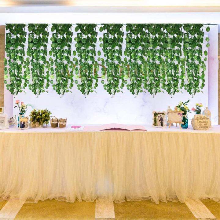 Daun Rambat Palsu Artificial 2lPlastik Sulur Daun Imitasi Daun Hias ...