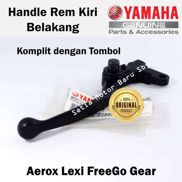 Handel Handle Tombol Rem Kiri Hitam Aerox Lexi FreeGo Gear Asli Yamaha ...