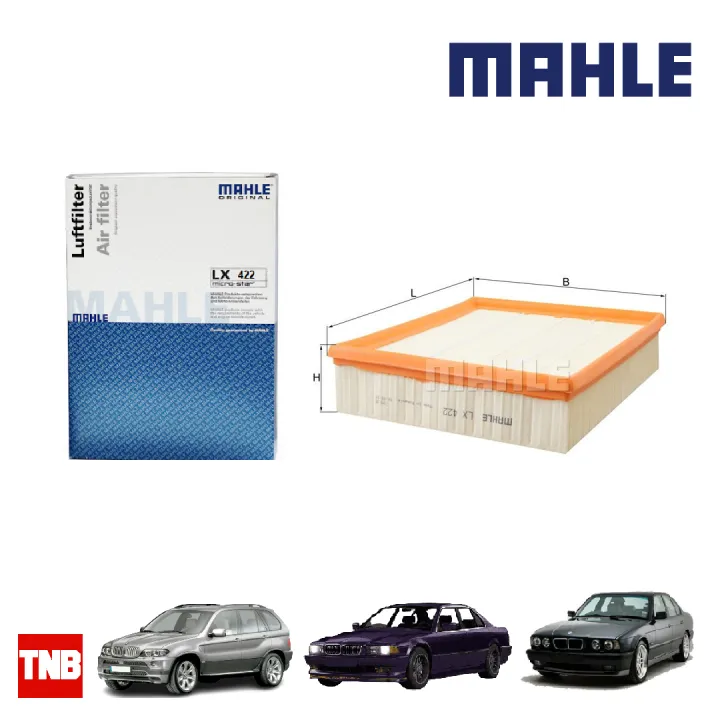 MAHLE กรองอากาศ BMW 5 Series E34 E39 7 Series E32 E38 X5 E53 เครื่อง M60 M62 N62 LX 422 ...