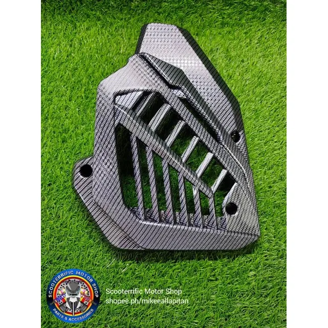 HONDA CLICK/AIRBLADE RADIATOR COVER GARNISH CHROME / CARBON accessories ...