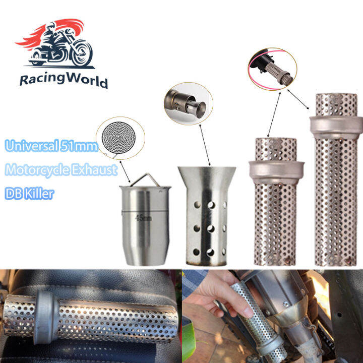 RACINGWORLD 51MM Universal Motorcycle Exhaust Muffler Insert Baffle DB ...