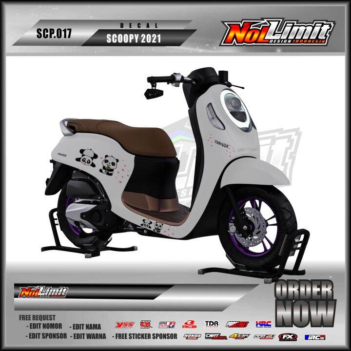 HOT PROMO -- STICKER DECAL SCOOPY 2021 MODEL CARTOON -- STICKER DECAL ...