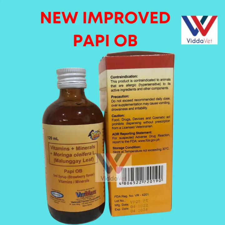[New & Improved] 120 ml Papi OB / Vetmate new improved Papi Ob 120ml ...