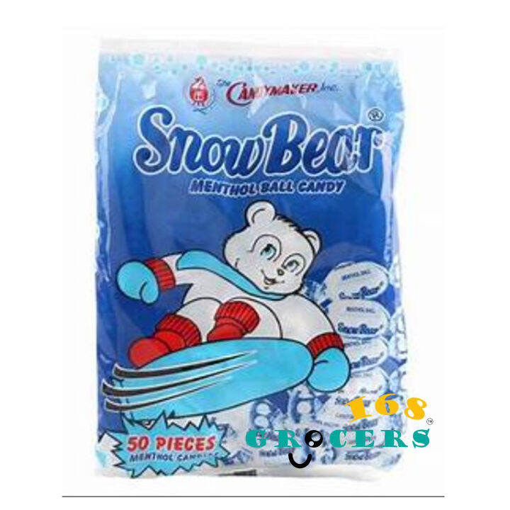 The Candymaker Snowbear Menthol Ball Candy 50pcs | Lazada PH