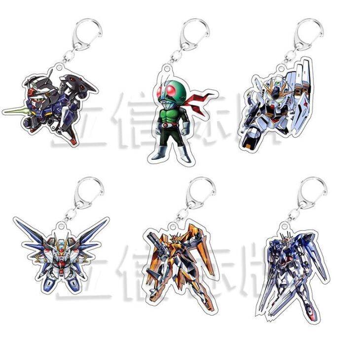 [GUNDAM MERCHANDISE] Gundam Design Anime Characters Acrylic Keychain ...