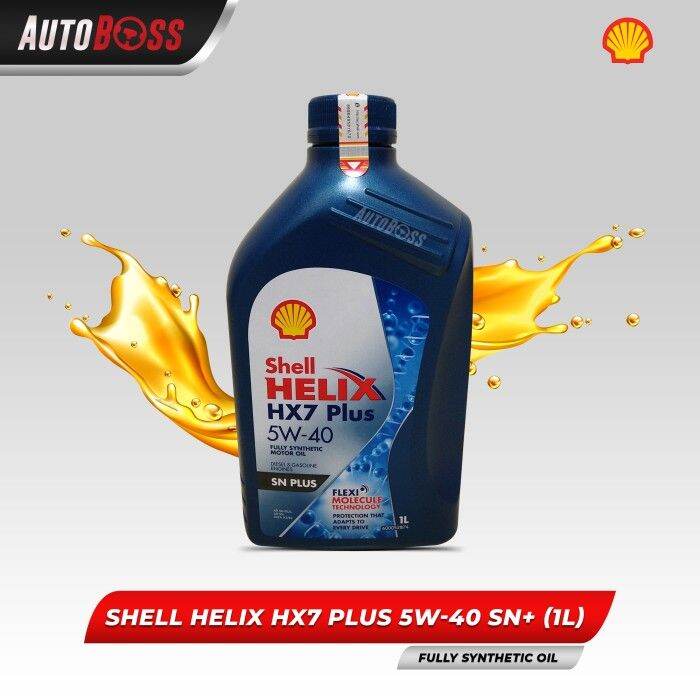 Shell Helix - HX7 New SN Plus 5W-40 5W40 Oli Mobil 1 Liter Original ...