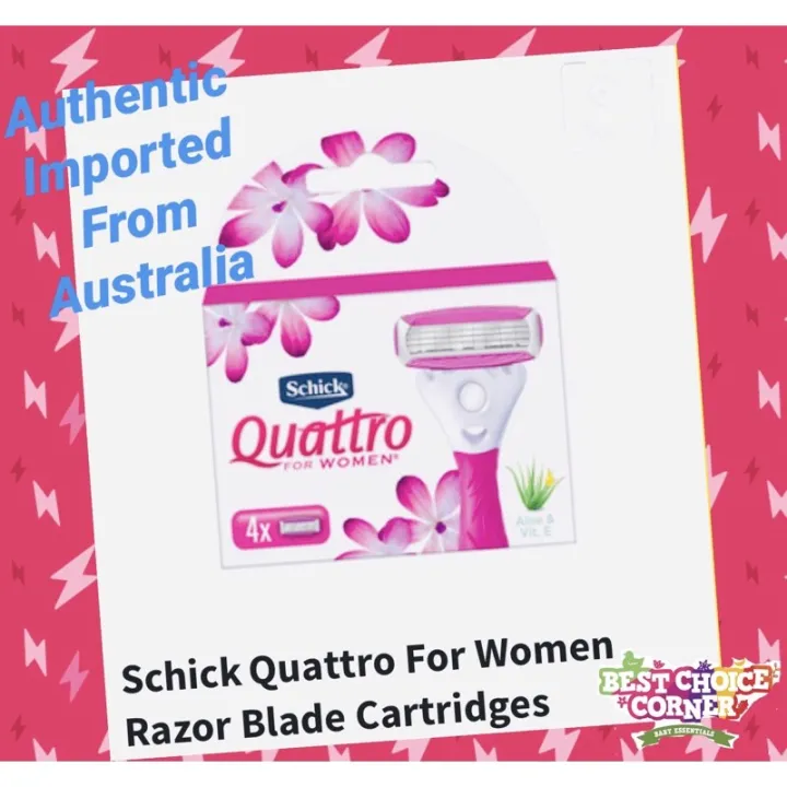 Schick Razor Blades Quattro For Women Cartridges 4pk | Lazada PH
