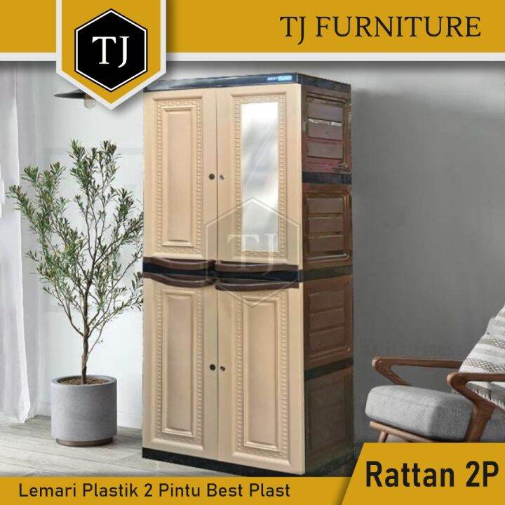 Bestplast Lemari Pakaian Plastik Lemari Baju Minimalis 2 Pintu Best ...