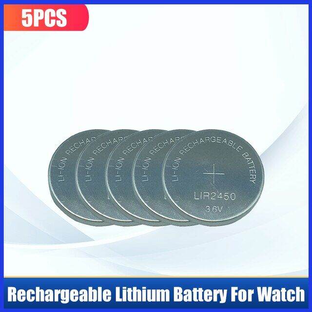 LIR2450 2450 3.6V 120MAh แบตเตอรี่ลิเธียมสำหรับนาฬิกาเครื่องคิดเลข ...