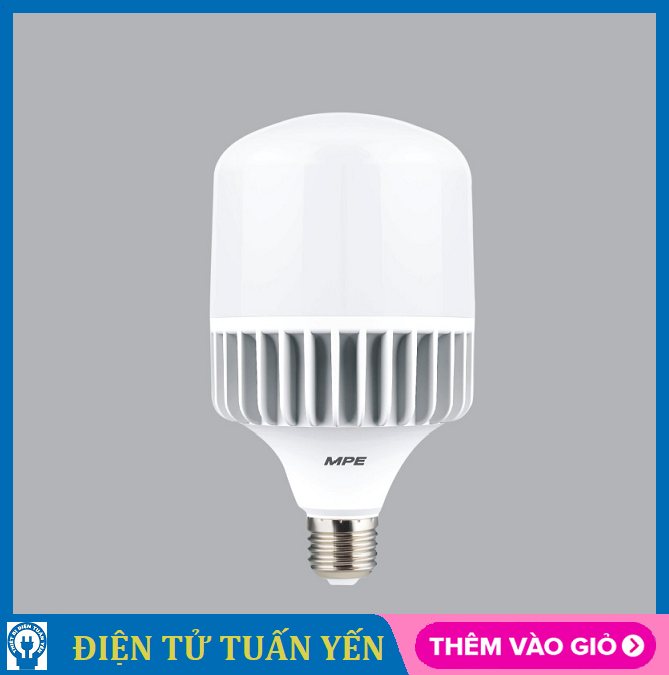 Bóng đèn led bulb trụ MPE, công suất 40W thân nhựa, 2 loại ánh sáng ...