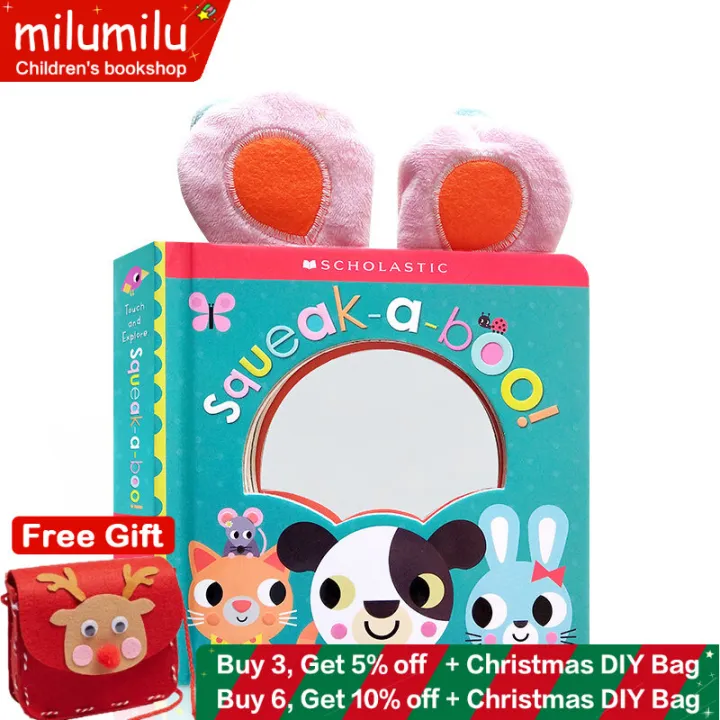 milumilu Scholastic Early Learners:Touch and Explore Squeak-a-Boo Aklat ...