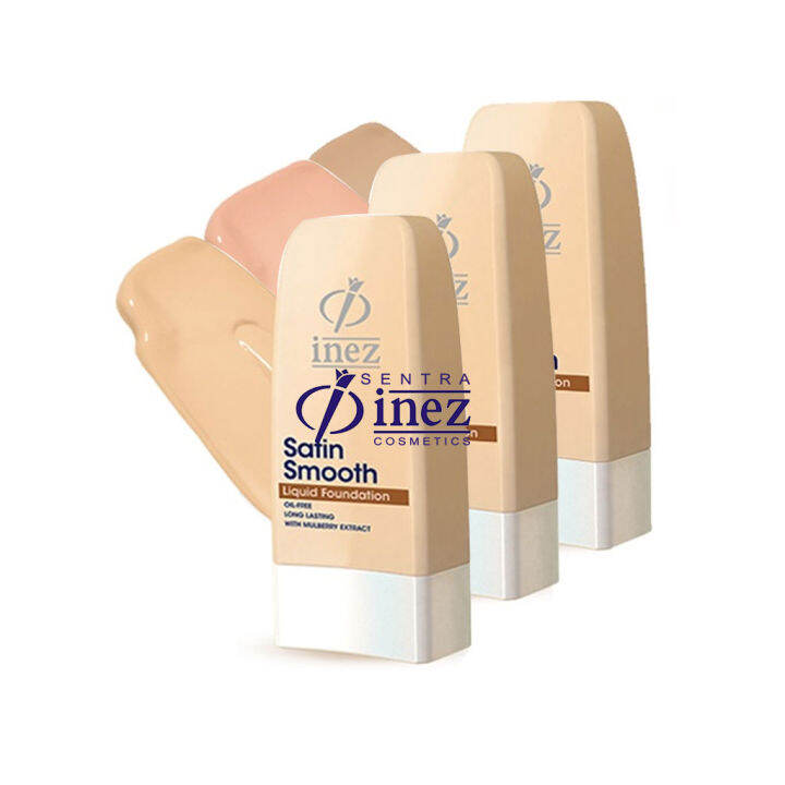 INEZ Liquid Foundation Satin Smooth Foundation Cair Inez Cosmetic ...
