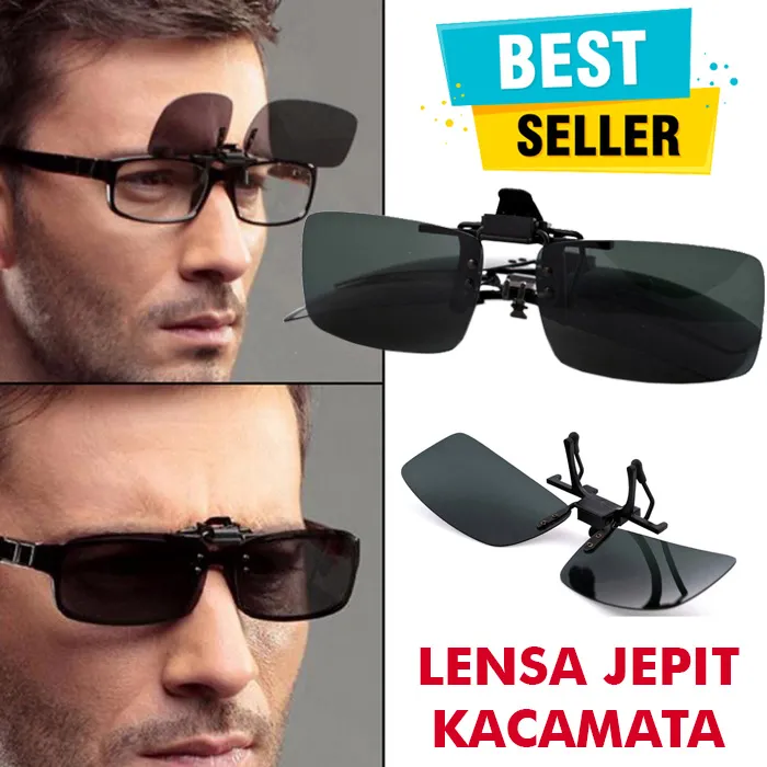 Lensa Jepit Kacamata Day Vision for Night Driving Polarized Lensa ...