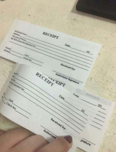 receipt paper carbonized roll receipt paper customized receipt paper ...