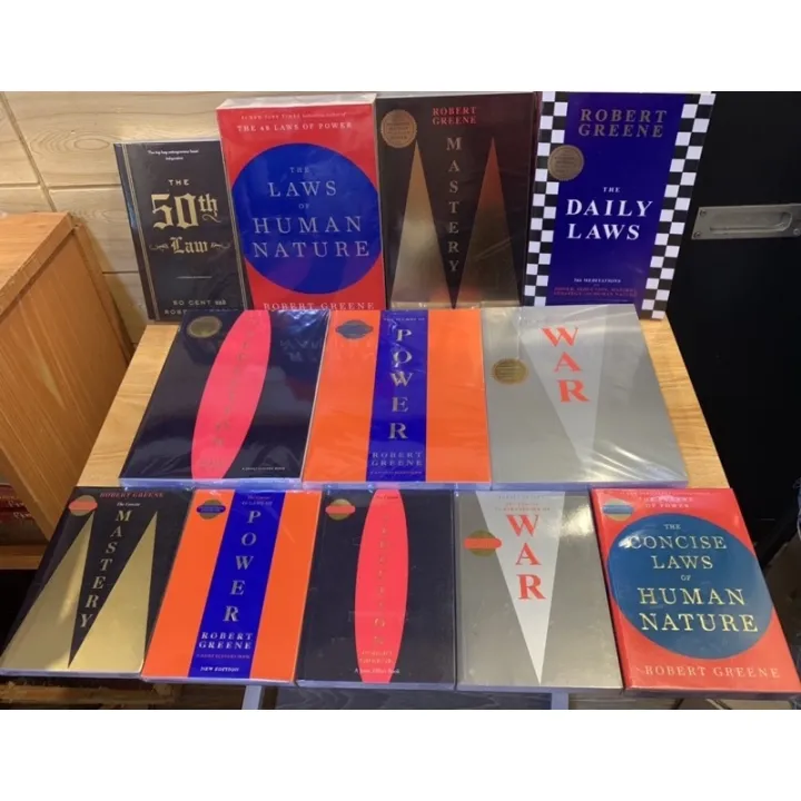 ROBERT GREENE: 48 LAWS OF POWER; MASTERY; 33 STRATEGIES OF WAR; HUMAN ...